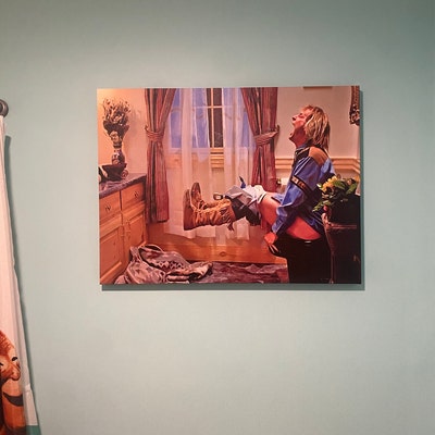 Funny Bathroom Canvas Print Dumb and Dumber Funny Bathroom Scene Poster ...