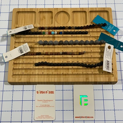 Wooden Mala Bead Design Board and Wooden Bracelet Bead Board as a ...