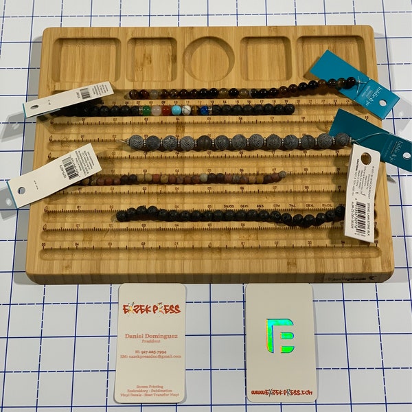 Wooden Mala Bead Design Board and Wooden Bracelet Bead Board as a ...