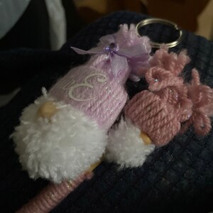 BEST SELLER Personalised Gonk/gnome Keyring Key Ring Uk, Not Suitable ...