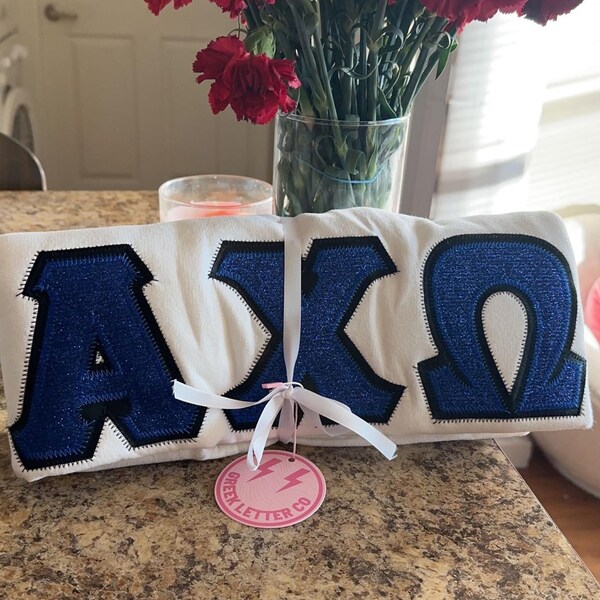 Sorority Chapter W/ Stars Personalized Hand Stamped Keychain / Big ...