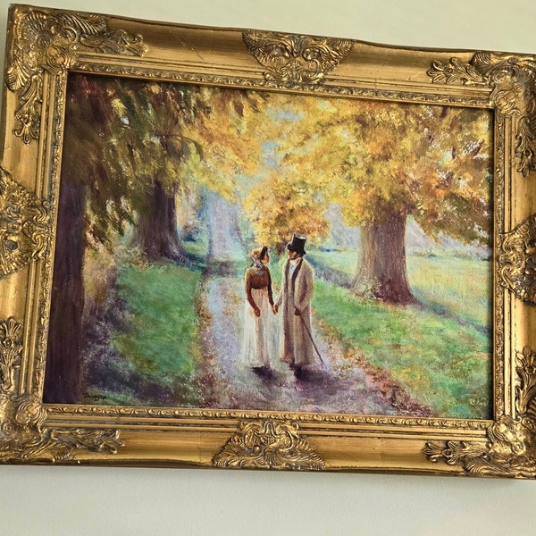 Persuasion: Captain Wentworth and Anne Elliot Fine Art Print | Jane ...