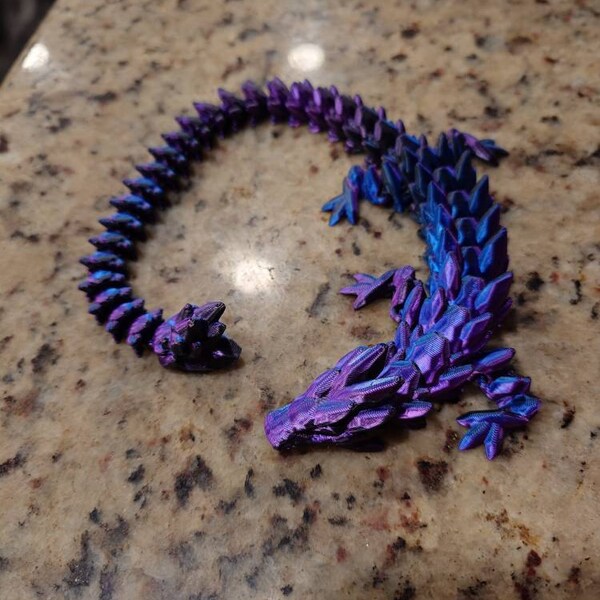 3D Printed Dragon Keychain Articulated Baby Gemstone Dragon - Etsy