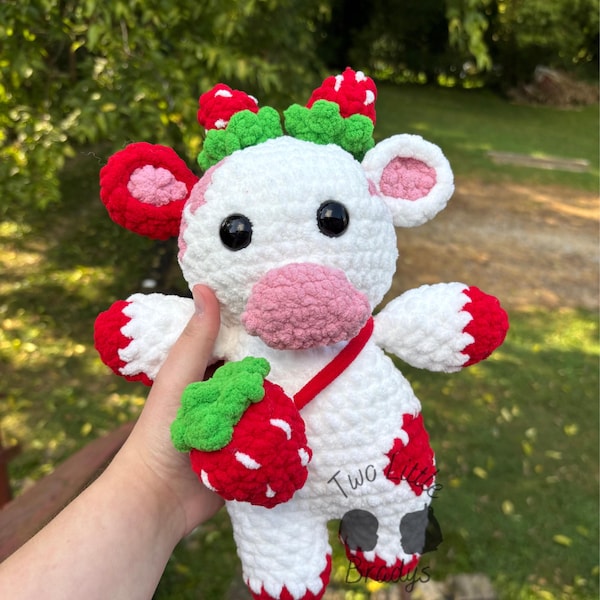 12 in 1 Fruit Cows Plushie Crochet Pattern | Strawberry, Blueberry ...