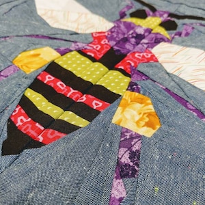 Honey Bee Quilt Paper Piecing Pattern - Etsy