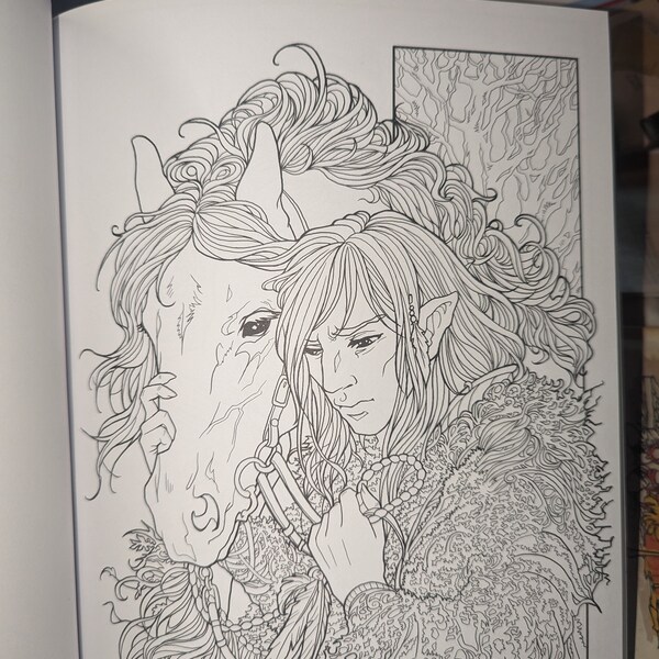 A Meadowhaven Fantasy Coloring Page Download: "get Your Own Chick" - Etsy