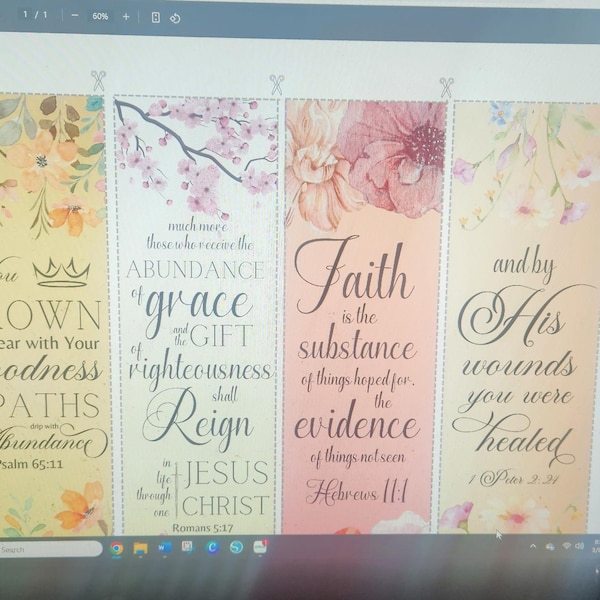 Printable Bible Verse Bookmarks Fall Watercolor Scripture Printable ...