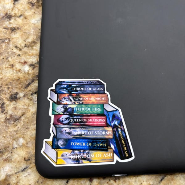 TOG Book Stack Sticker, Throne of Glass Series - Etsy