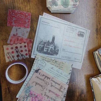 Vintage Stationary Set 40pcs, Stationery, Vintage Handwriting Paper ...