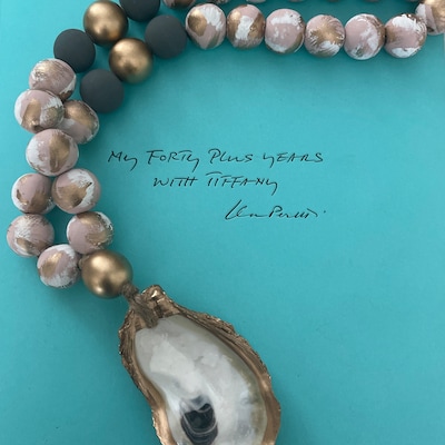 Oyster Shell Trinket Dish, Coastal Decor, Black and White Oyster Shell ...