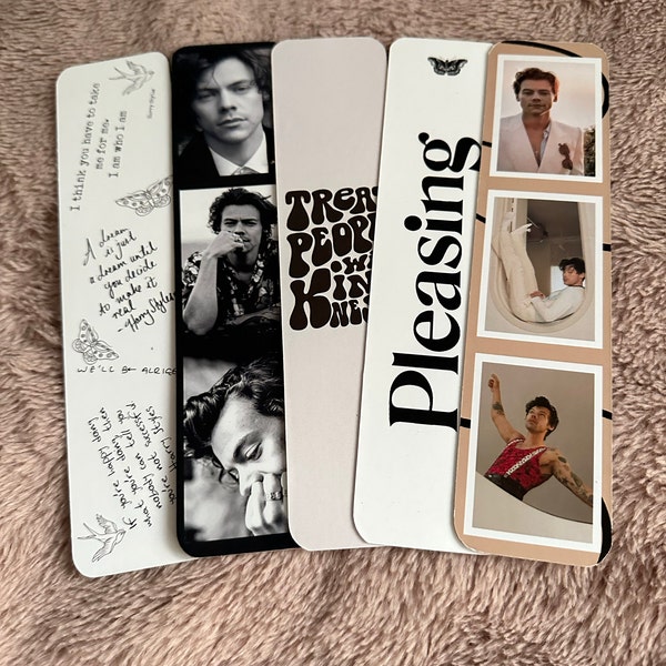Harry Styles Bookmark - HS Bookmark - Book Gift - Glossy - Etsy UK
