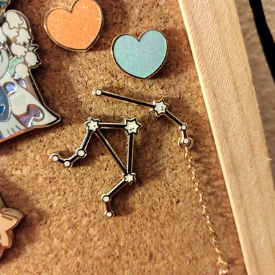 Libra Zodiac Constellation Pin - Etsy