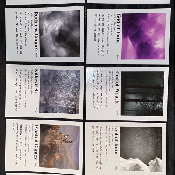 God of Malice Stickers, Legacy of Gods by Rina Kent Inspired Book ...
