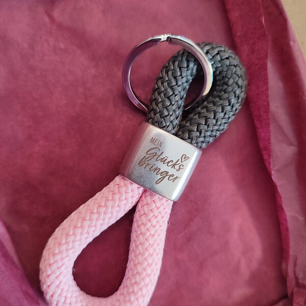 Key Rings Made of Sail Rope and Silver Colored Key Rings - Etsy