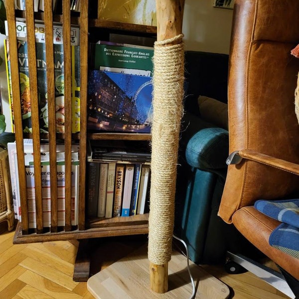 Unique Scratching Post, Cat Climbing Tree With Toys, Solid Wood ...