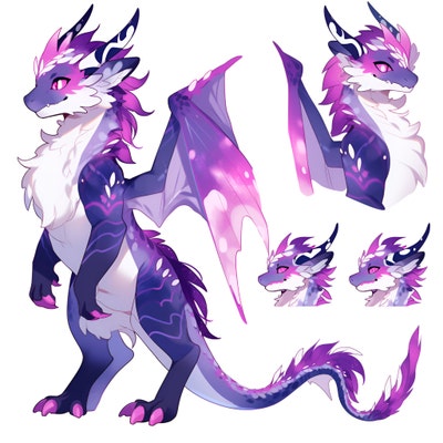 Fursona Adopt Build a Scalie: Dragon Lizard Character Ref Sheet ...
