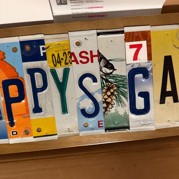 Custom Made License Plate Letter Signs - Spell Out Your Words With ...