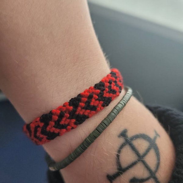 Matching Half Heart Friendship Handmade Embroidery Bracelet | Partner ...