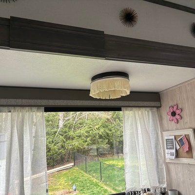 RV Light Cover, Handmade Boho Camper Trailer Decor RV Light Covers ...