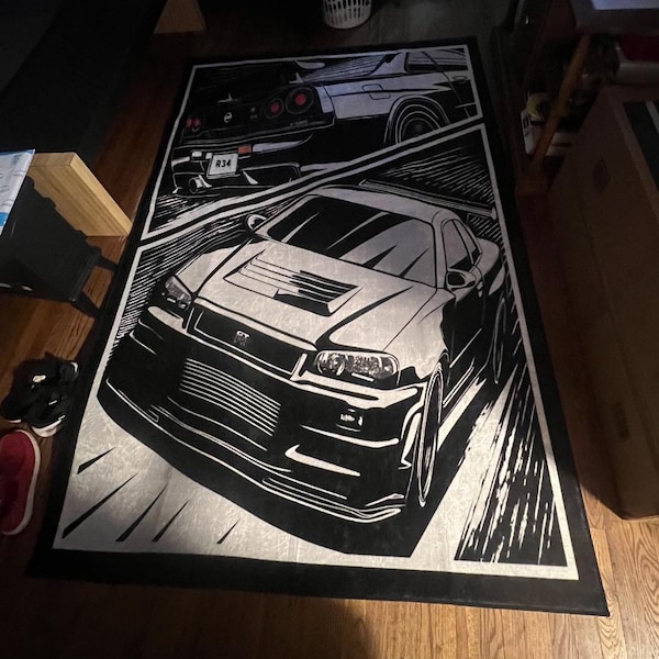 Halloween Rug, Black Cat Rug, Pumpkin Rug, Trick or Treat Rug ...