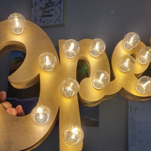 In Stock Open Sign Lighted Marquee Large Custom Vintage Inspired Wood ...