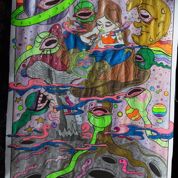 Stoner Coloring Book, Adult Coloring Book, Let's Get High and Color ...