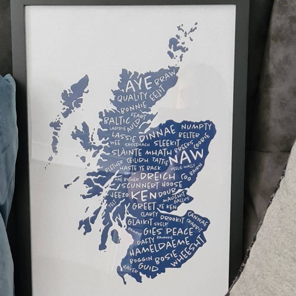 Haud Yer Wheesht Scottish Word Print Scottish Saying, Typography Print ...
