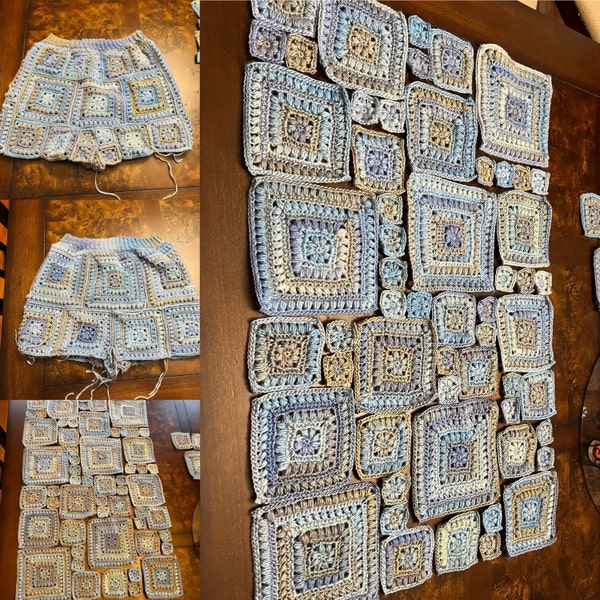 Crochet PATTERN Square Scramble Sweater Crochet Pattern for Granny ...