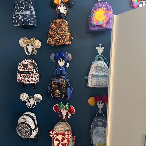 Loungefly and Mouse Ears Combo Hanger, Magical Mouse Loungefly Display ...