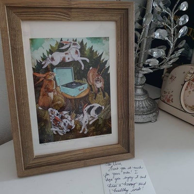 Elizabeth Foster Artist Print the Bear & the Bass - Etsy