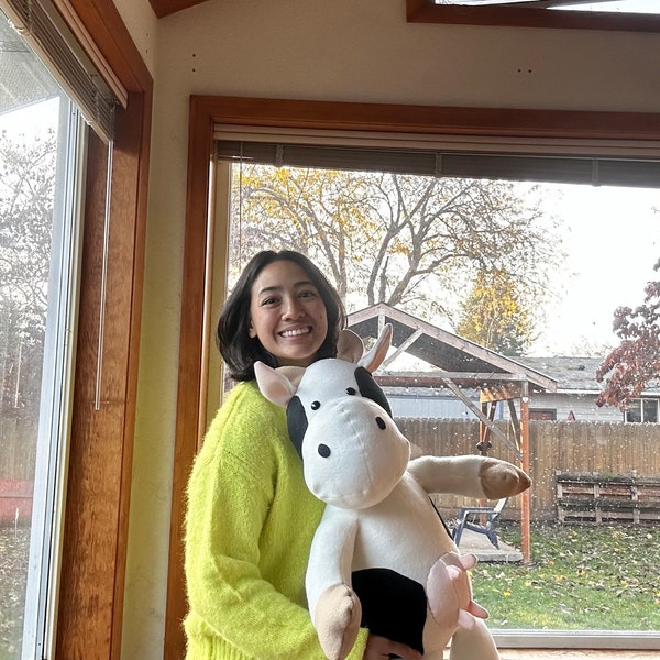 Mootilda Cow PDF Sewing Pattern 19" Plush Stuffed Animal Weighted ...