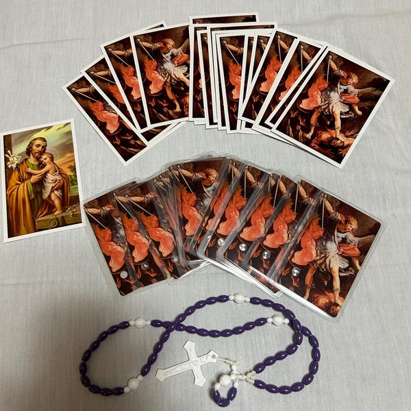 6-pack of Saint Paul of the Cross Third Class Relic Holy Cards (touched ...