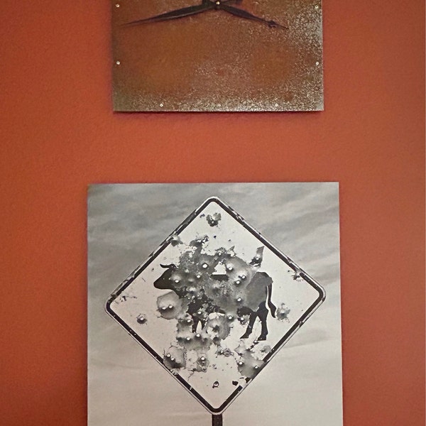 Outnumbered VI Wall Clock With Numbers / Oversize Metal Art Giant Home ...