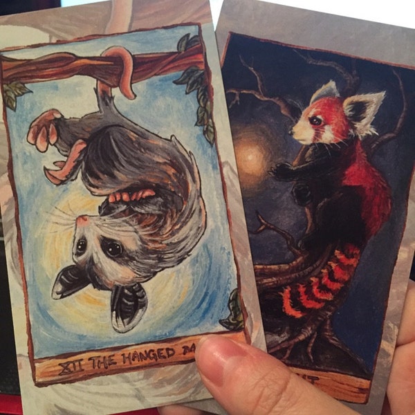 Animism Tarot Deck, 79 Card Animal Tarot, Happy Squirrel Tarot Card ...