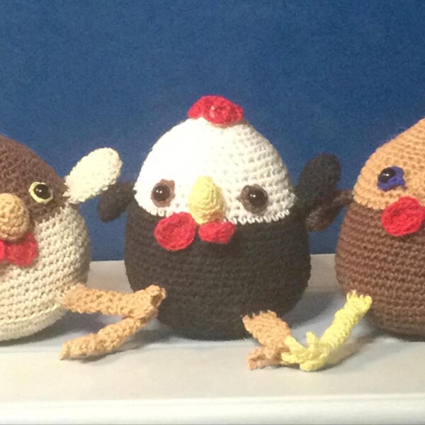 Amigurumi Hen Pattern - Stupid Hen - Crochet Tutorial, Printable Pdf ...