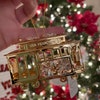 Handmade 24K Gold Plated Cable Car Hand Decorated W/ Swarovski Crystals ...