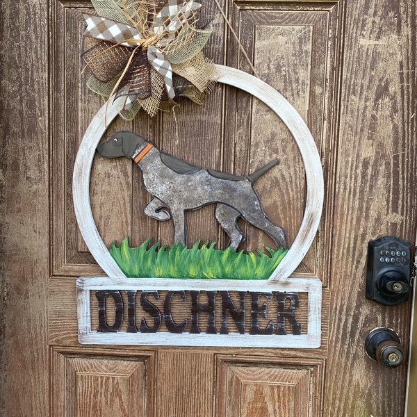GSP Home Decor | GSP Door Hanger | German Shorthaired Pointer Family ...
