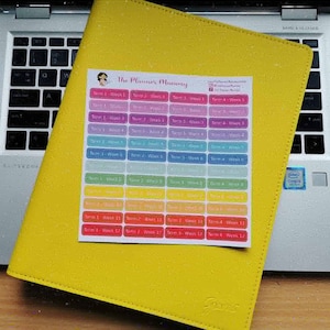 Australian School Term Stickers Pastel or Black White Planner Organiser ...