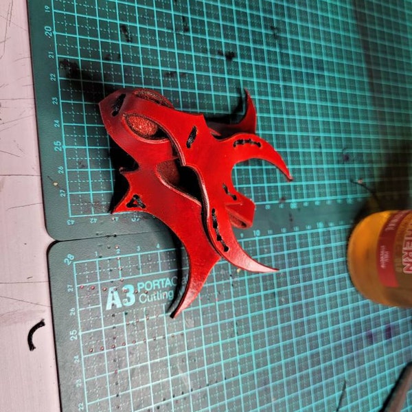 Leather Dragon Keychain Pattern - Template Pattern PDF - Pattern Key ...