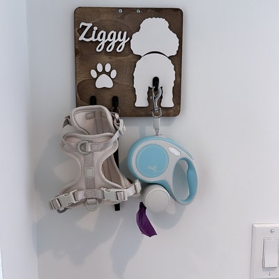 Personalized Dog Leash Holder Dog Butt Leash Holder for Wall - Etsy