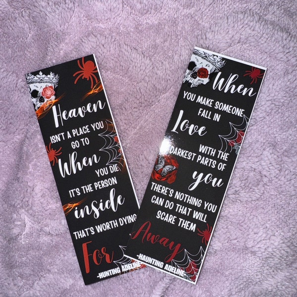 Haunting and Hunting Adeline Bookmarks - Haunting Adeline Bookmark ...
