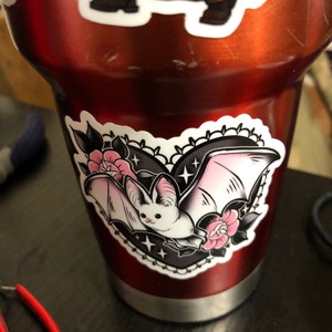 Little Bat Vinyl Sticker - Etsy