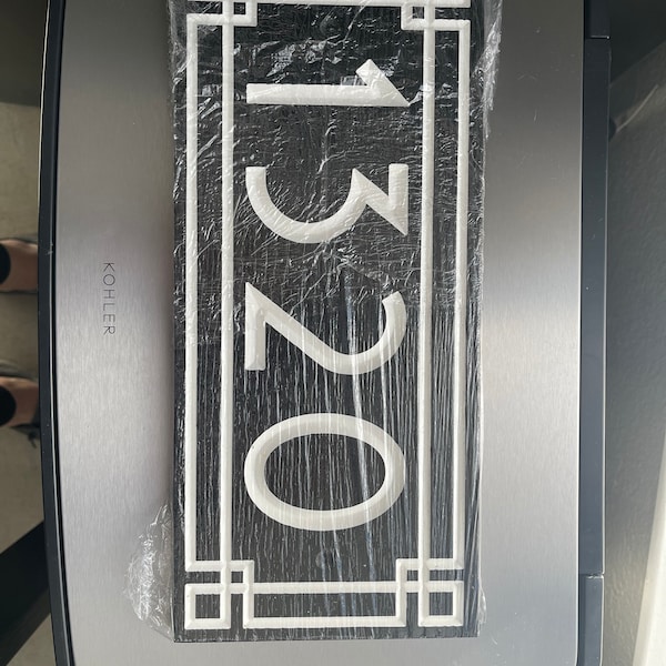 Art Deco Address Sign, Address Sign Outdoor, Custom Address Sign, Art ...