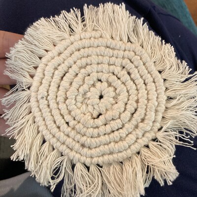 Macrame Coaster PDF Pattern Digital Download DIY Macrame Pattern ...