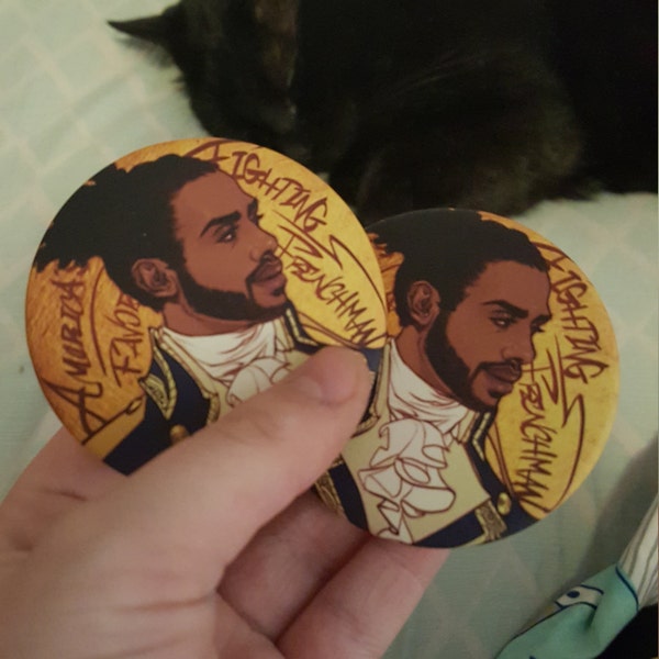 Hamilton Musical Velvet Silk Matte Pin Buttons (alexander Hamilton ...