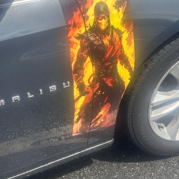 Dragon Character Livery, Large Vehicle Graphics, Side Car Decal ...