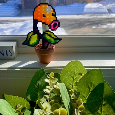 Retro Super Mario Flowers With Grass Mario Plant Video - Etsy