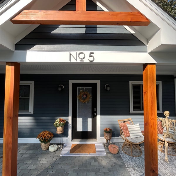 6 Inch Modern House Numbers and Letters - Etsy