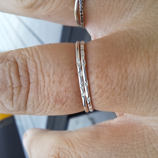 Custom 1 Mm Secret Message Ring, Hidden Quote Jewelry, Initial Ring ...