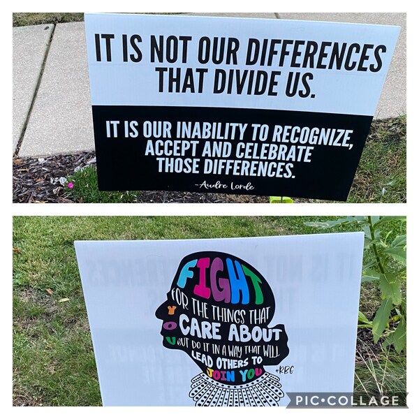 RBG Sign, Women's Rights Yard Sign, Vote Yard Sign, Political Yard Sign ...